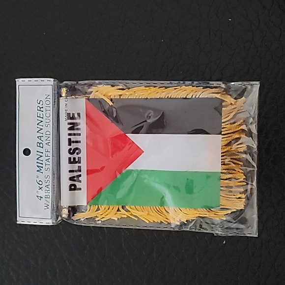 Accents | Palestine Flag Mini Banner With Brass Staff | Poshmark